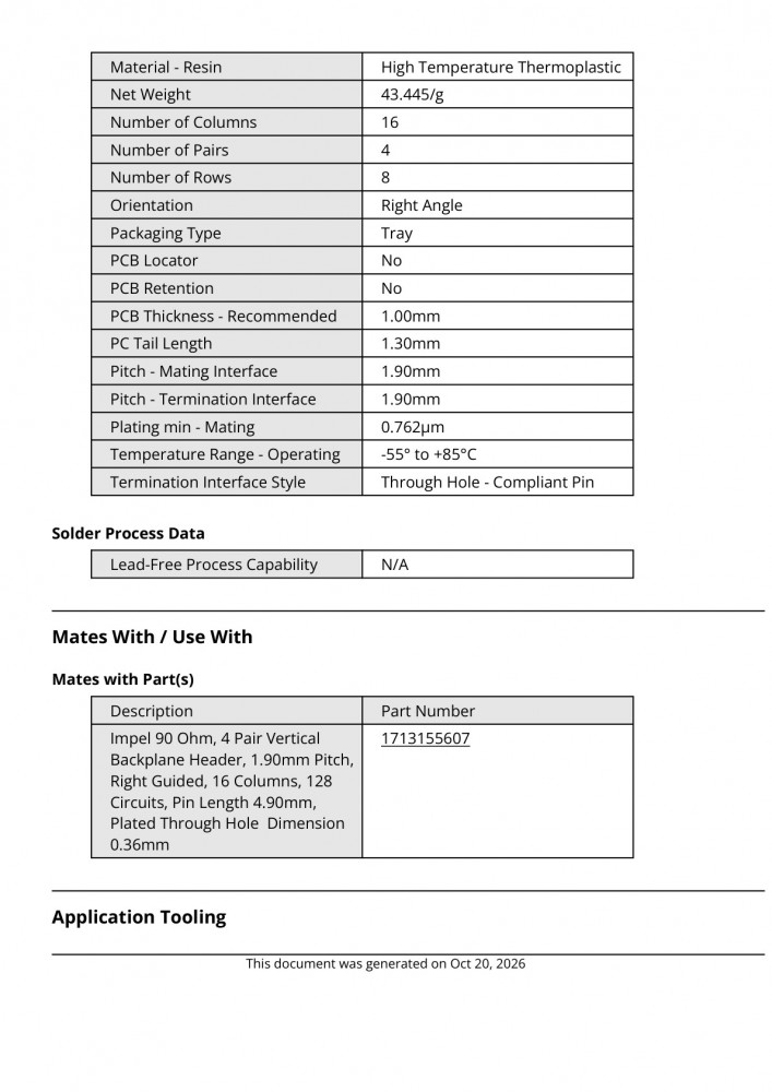 Product document page 3 for Molex 2040665026