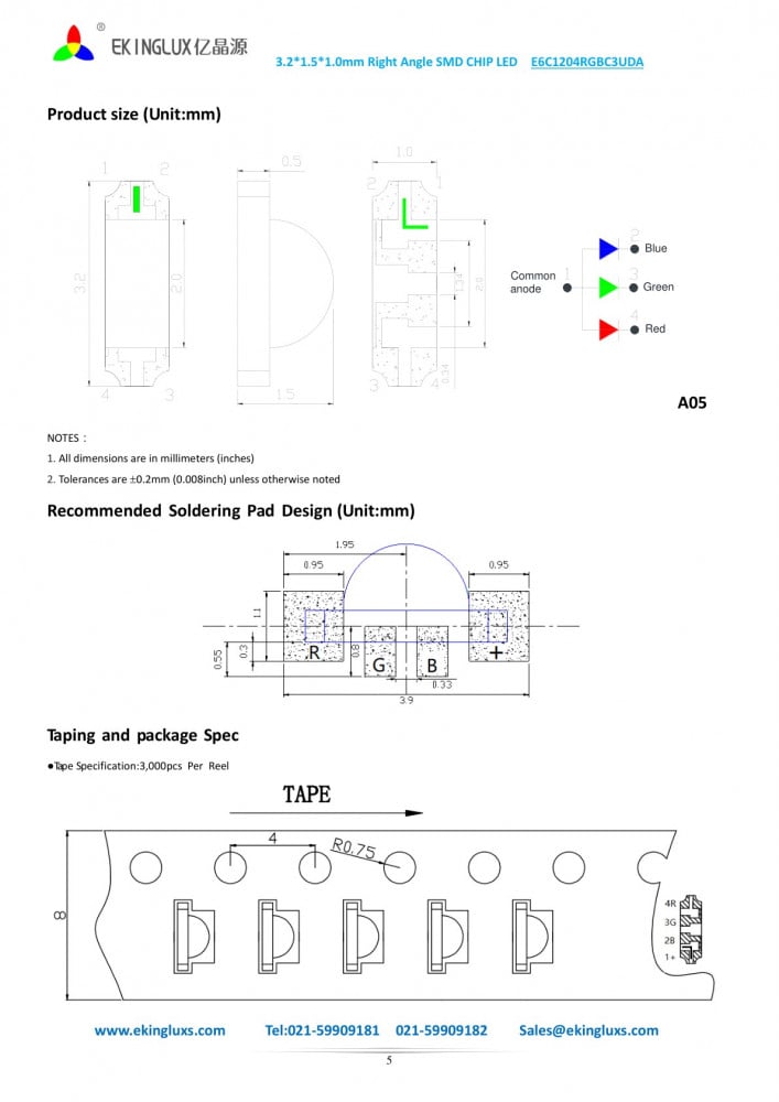 E6C1204RGBC3UDA datasheet page 5