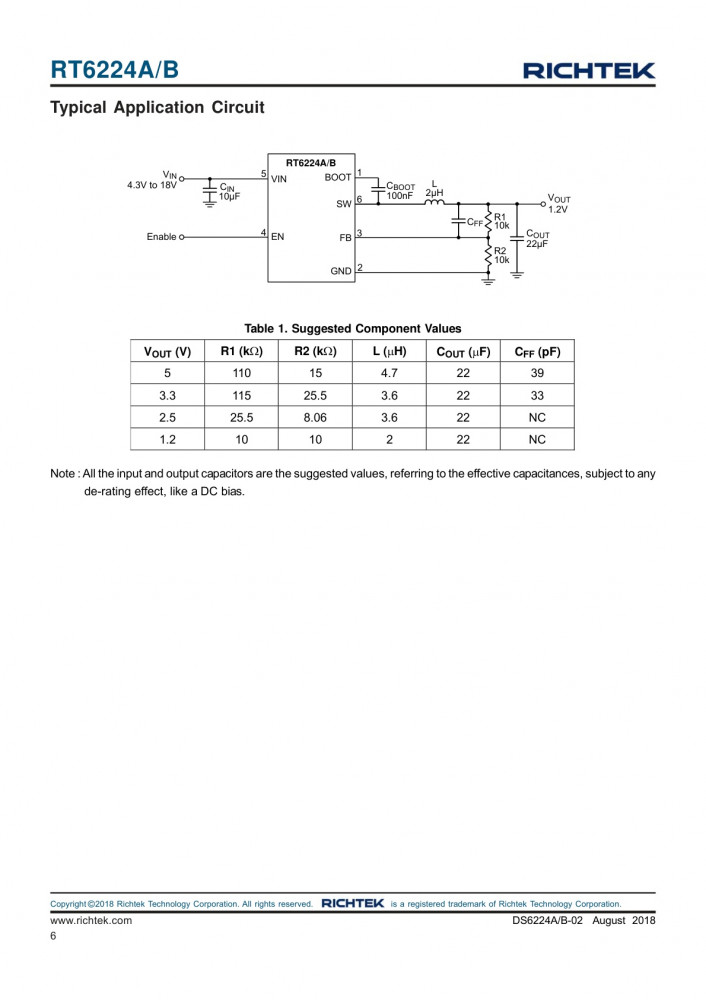 RT6224A/B datasheet page 6