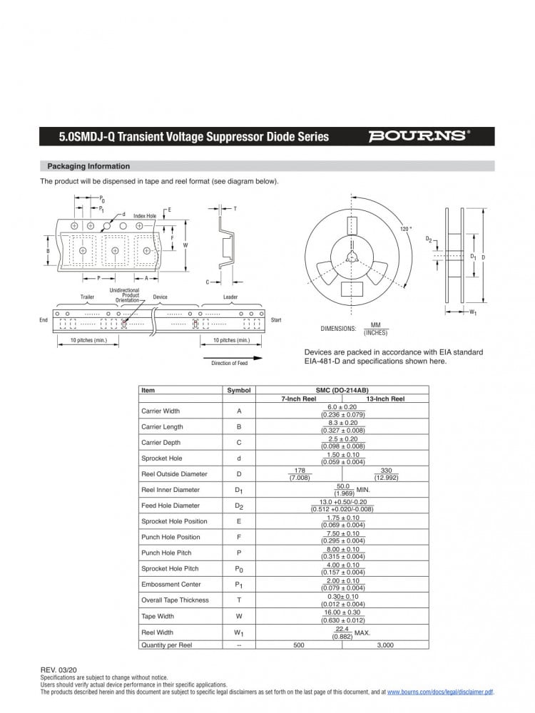Bourns 5.0SMDJ-Q datasheet page 5