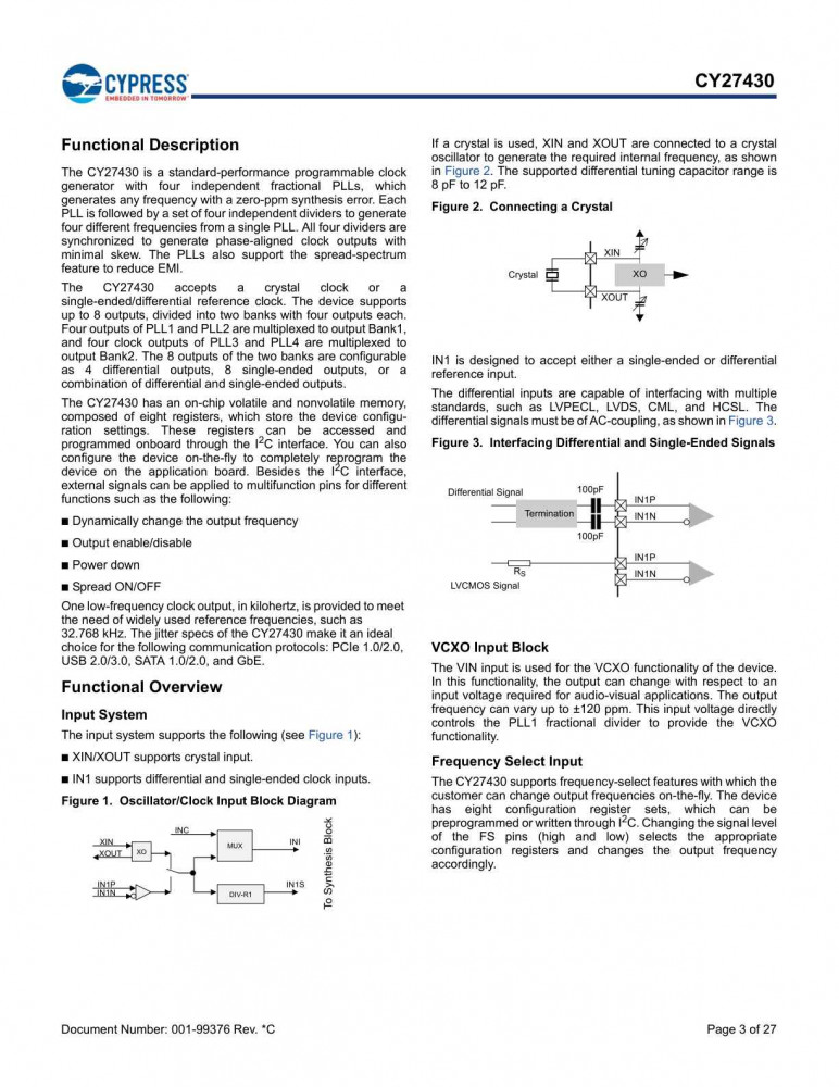 CY27430 datasheet page 4