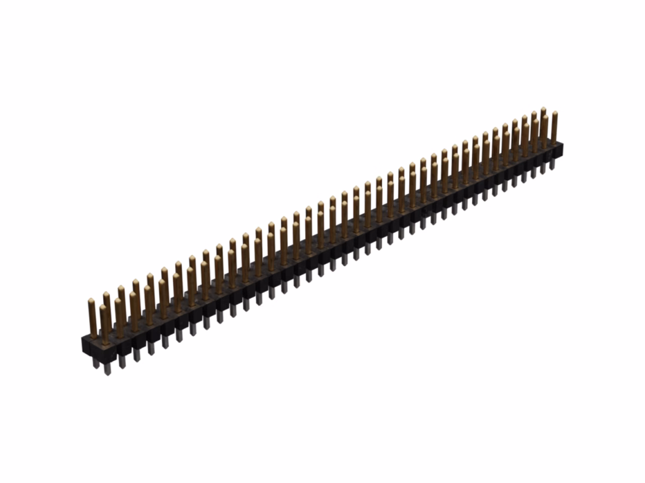 C-Grid Header, 2.54mm Pitch, Through Hole, Dual Row, Vertical, 78 Circuits, 0.38µm Gold (Au) Plating, Bag Packaging, Lead-Free for sale
