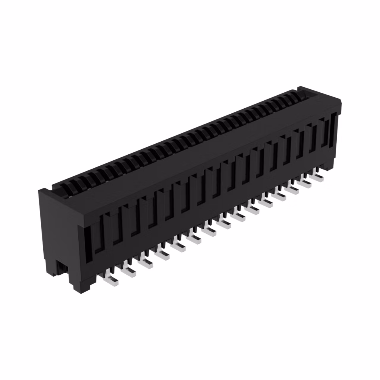 Easy-On FFC/FPC Connector, 0.50mm Pitch, Surface Mount, Vertical, Non-ZIF, Standard Footprint, Tin Bismuth Plating, Short Terminal Type, Black, 31 Circuits for sale