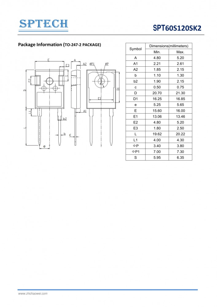 SPT60S120SK2 datasheet page 3