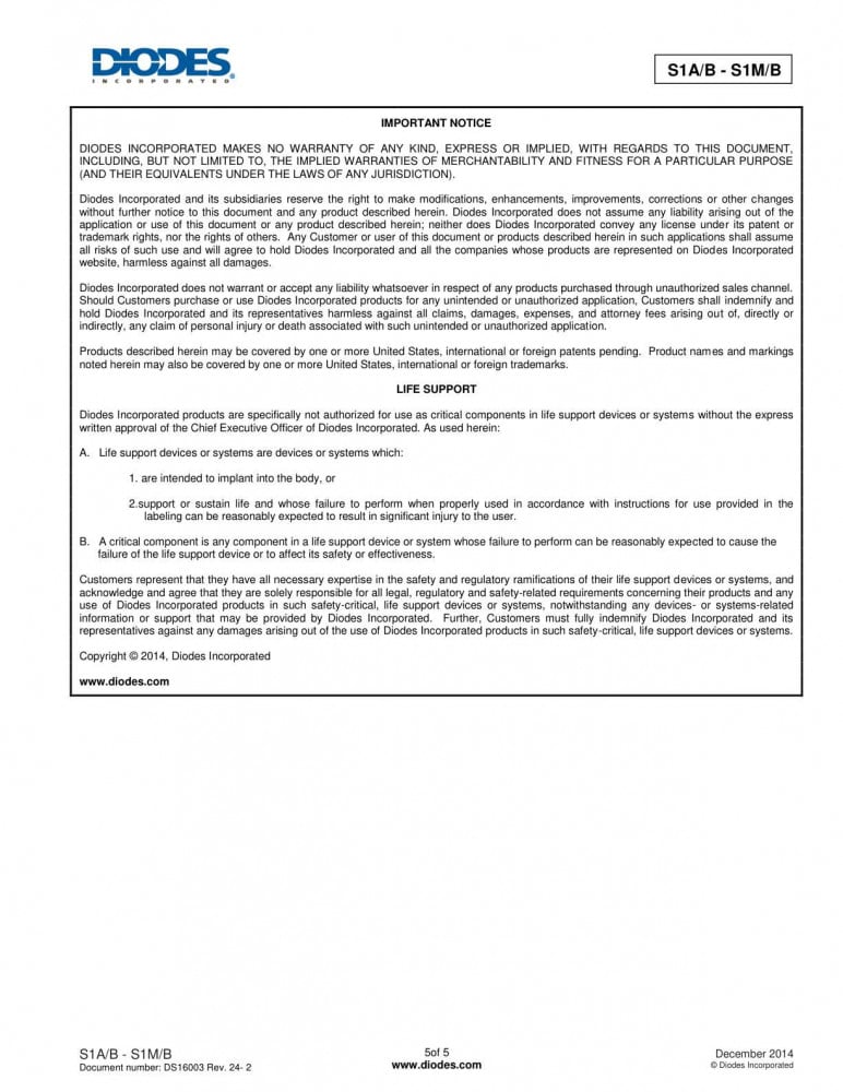 S1B-13-F datasheet page 5