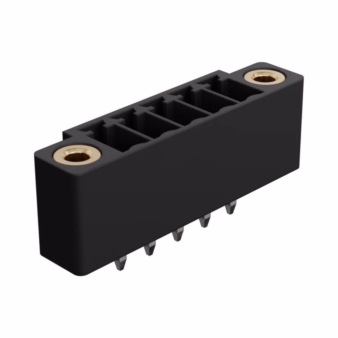 3.50mm Pitch Eurostyle Vertical PCB Header, with Threaded Retention Inserts, 5 Circuits for sale