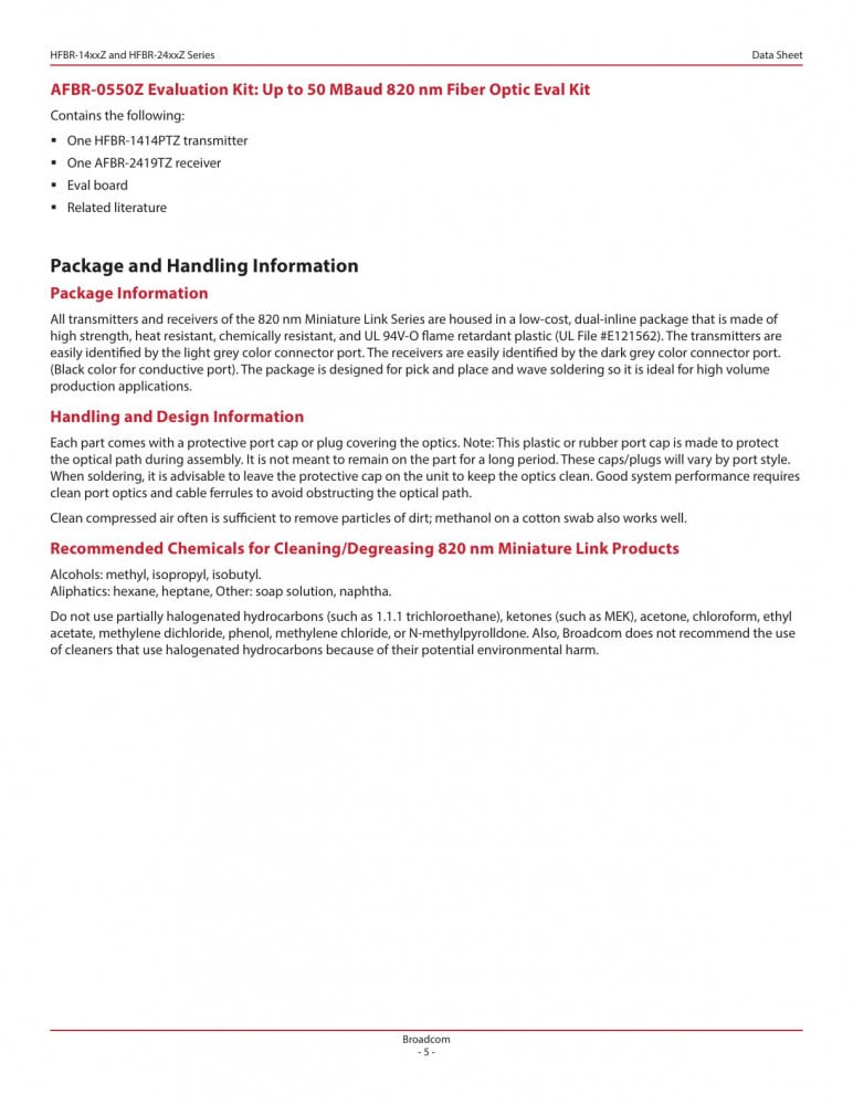 HFBR-0400Z datasheet page 5