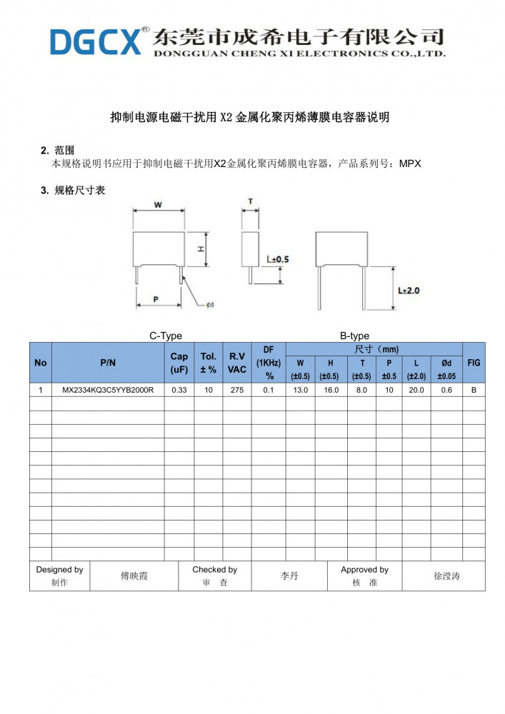 DGCX specification page 5
