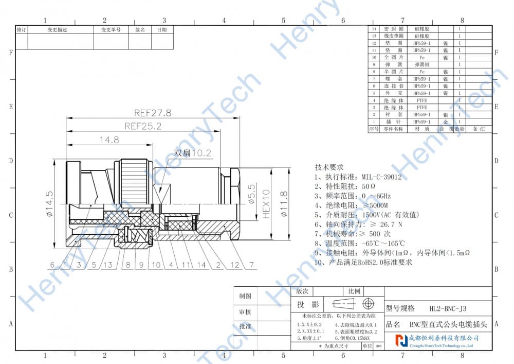 HL2-BNC-J3 technical document preview