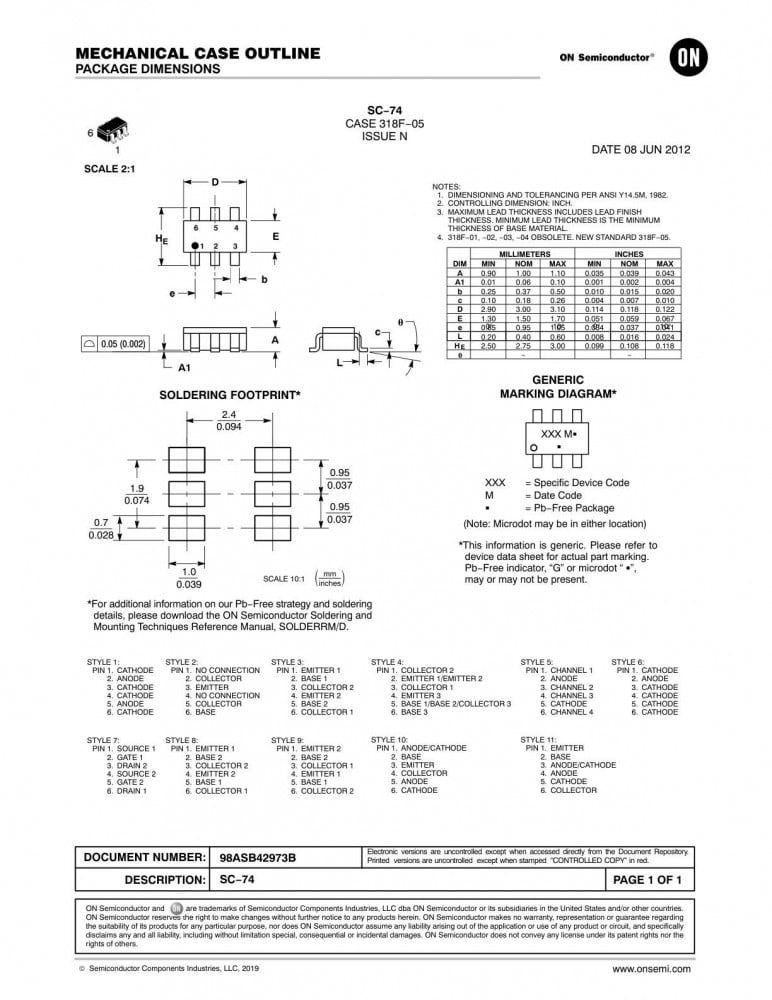 SMS12T1G technical document page 4