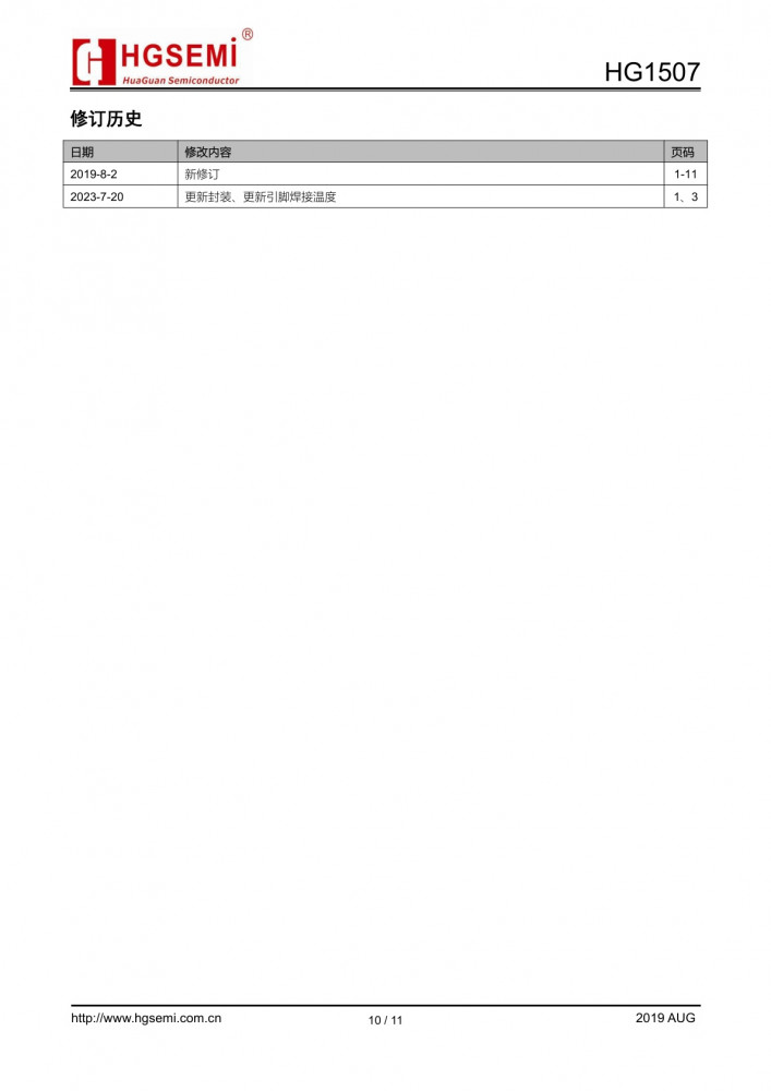 HG1507 datasheet page 10