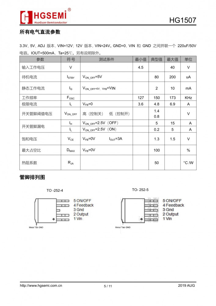 HG1507 datasheet page 5