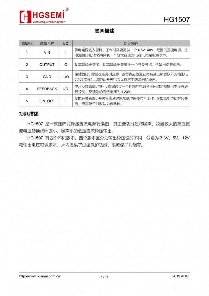 HG1507 datasheet page 6