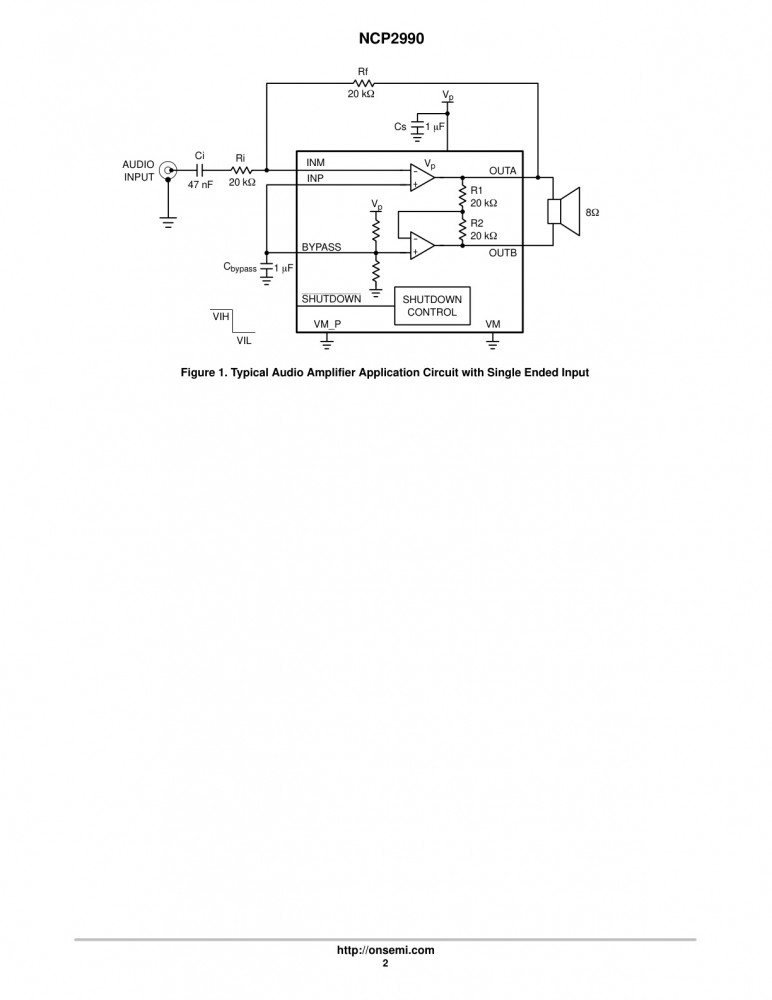 NCP2990 documentation page 2