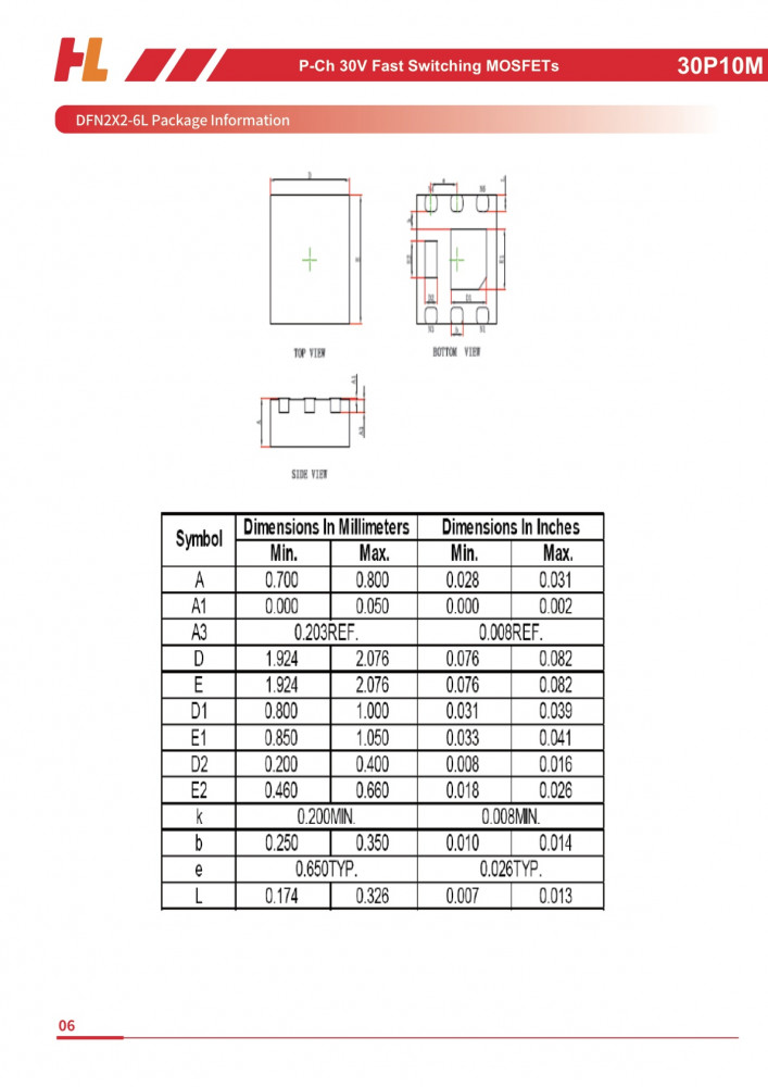 30P10M datasheet page 6