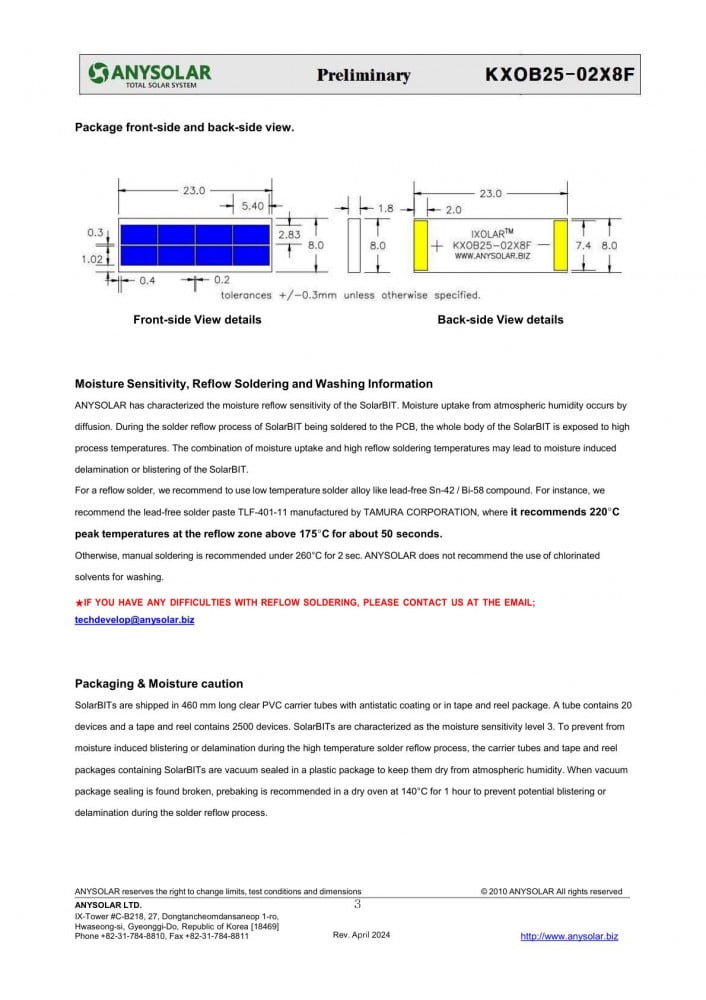 ANYSOLAR KXOB25-02X8F-TR document page 3