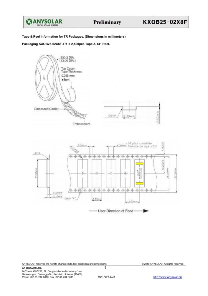ANYSOLAR KXOB25-02X8F-TR document page 4