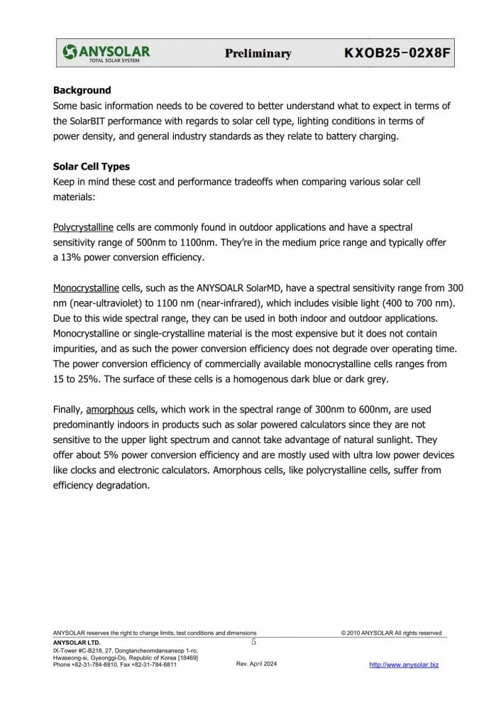 ANYSOLAR KXOB25-02X8F-TR document page 5