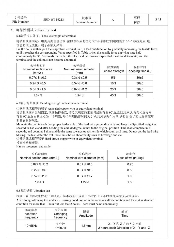 SOREDE approval specification page 5