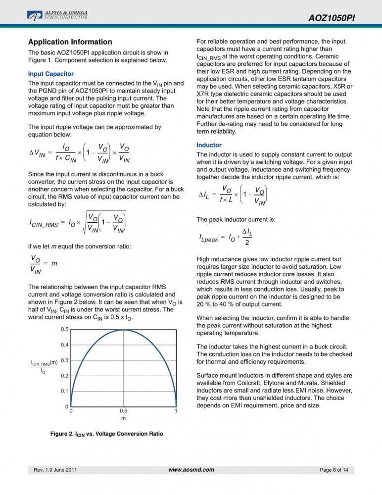 AOZ1050PI datasheet page 8