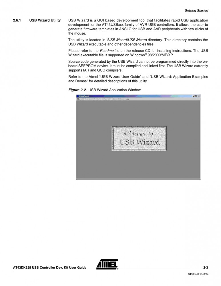 AT43DK325 User Guide page 9