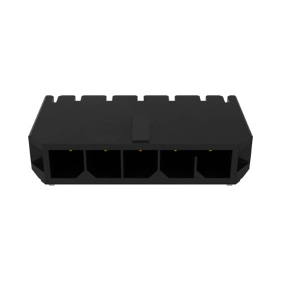 Micro-Fit+ Right-Angle Header, Surface Mount, 3.00mm Pitch, Single Row, 5 Circuits, 0.76µm Gold (Au) Plating, Glow-Wire Capable, Press Clip, Black, Tape and Reel for sale