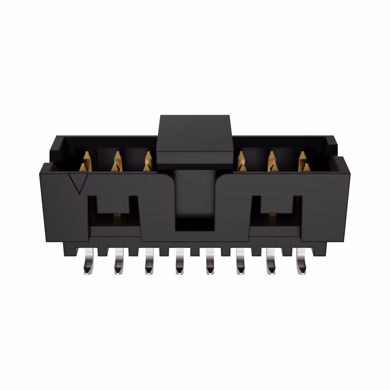 2.00mm Pitch, Milli-Grid PCB Header, Dual Row, Vertical, Surface Mount, Shrouded, 16 Circuits, 0.05µm Gold (Au) Plating, Dual Side Slots, Dual Friction Locks, Center Polarization, with Cap, Tube for sale