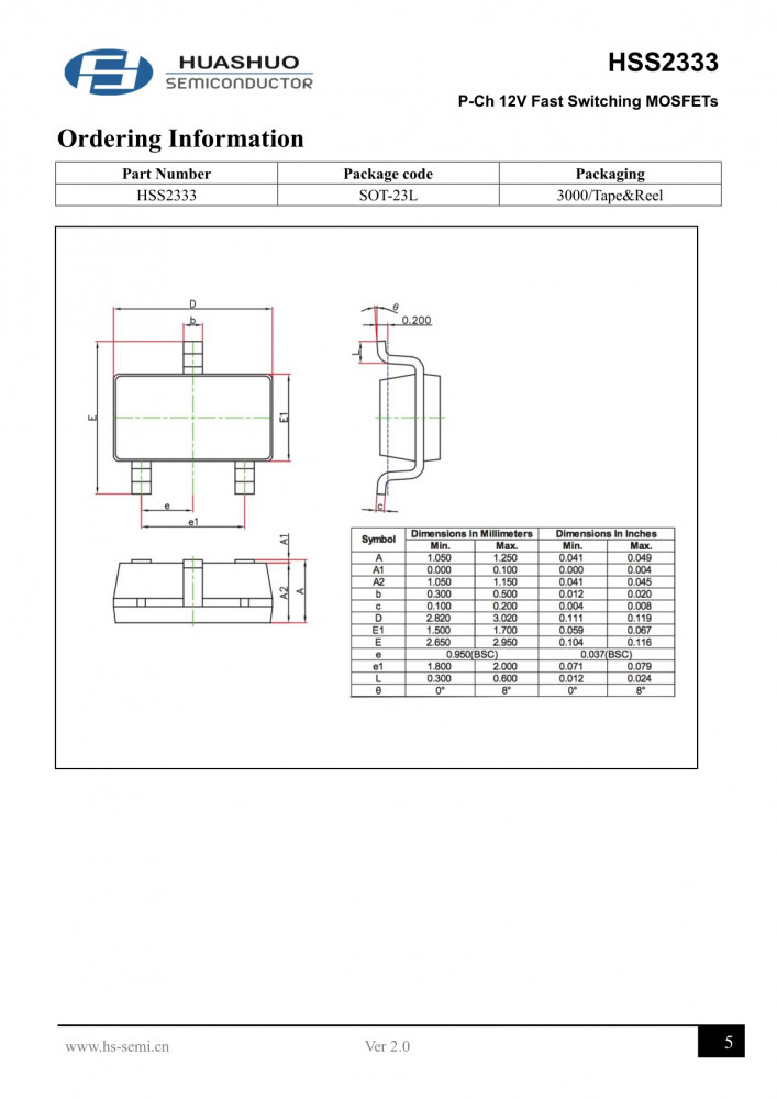 HSS2333 datasheet page 5