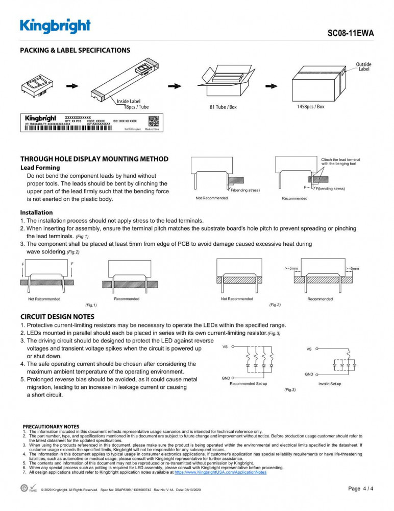 SC08-11EWA datasheet page 4