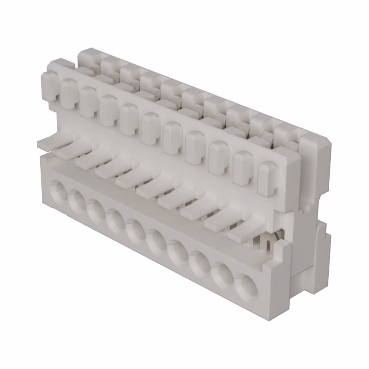 Appli-Mate RAST 2.5 Female Connector, 2.50mm Pitch, 10 Circuits, All Position Keys, Open Endwalls for sale