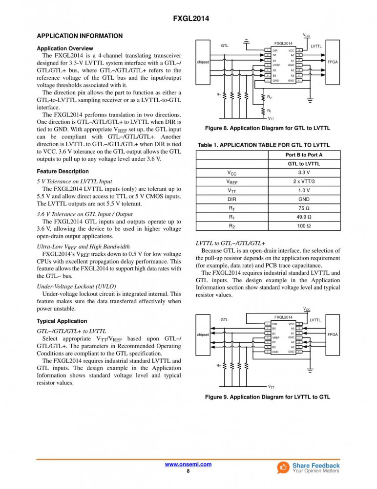 FXGL2014 datasheet page 8