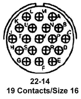 Amphenol MS3106A22-14P for sale