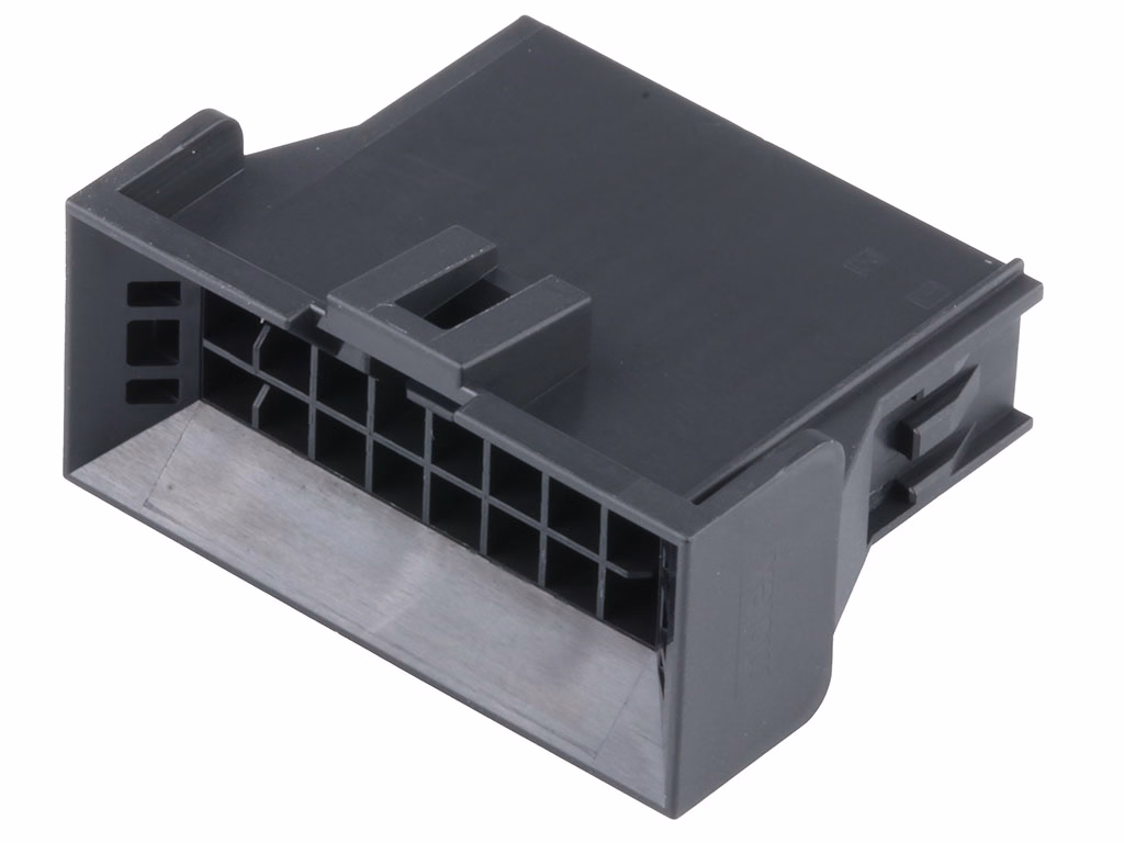 Nano-Fit BMI Plug Housing, TPA Capable, 2.50mm Pitch, Dual Row, 16 Circuits,Black, Glow-Wire Capable for sale
