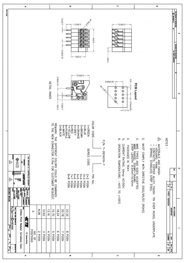 TE Connectivity 1-2834016-2 technical drawing preview