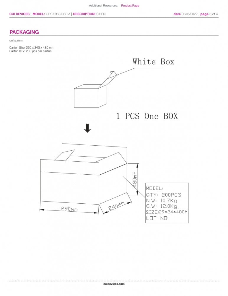 CPS-5952-105PM datasheet page 3