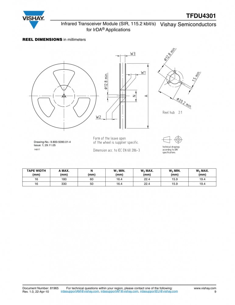 TFDU4301 datasheet page 9