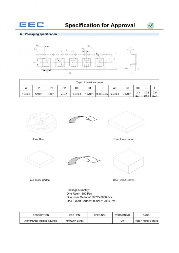 EEC MA0630A series specification page 5