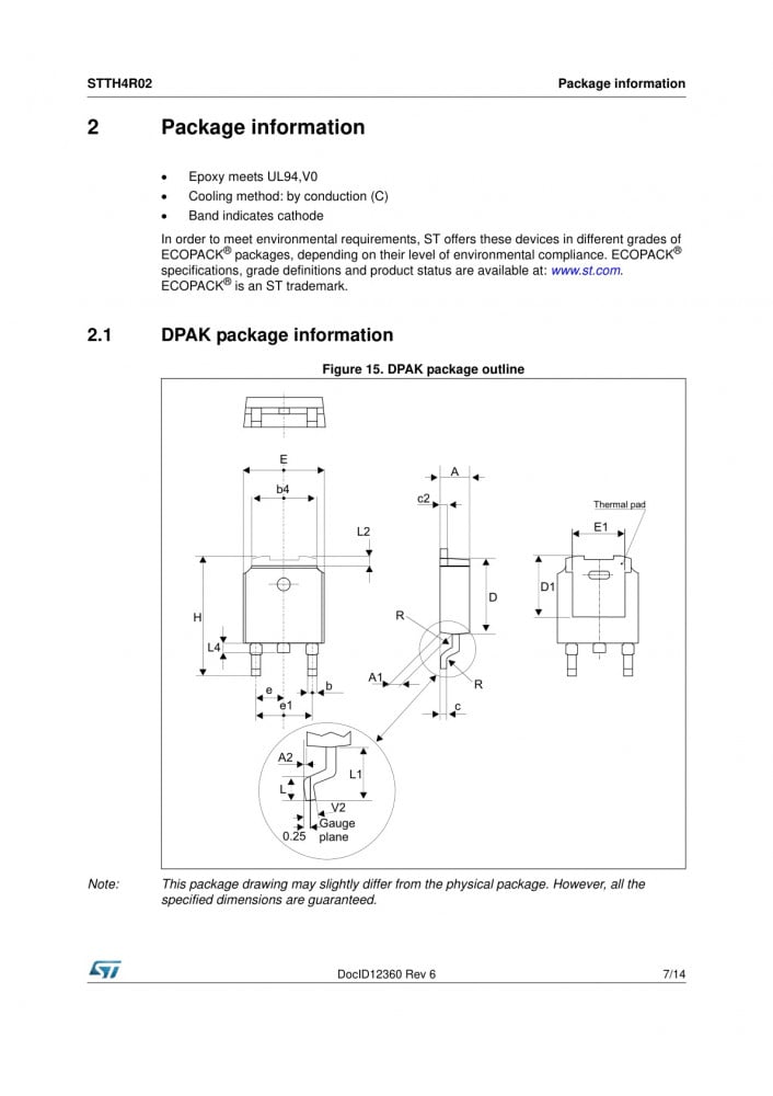 STTH4R02U datasheet page 7