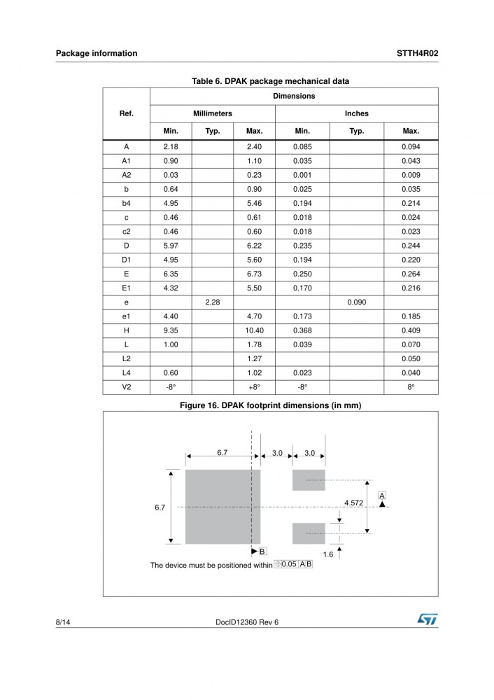 STTH4R02U datasheet page 8