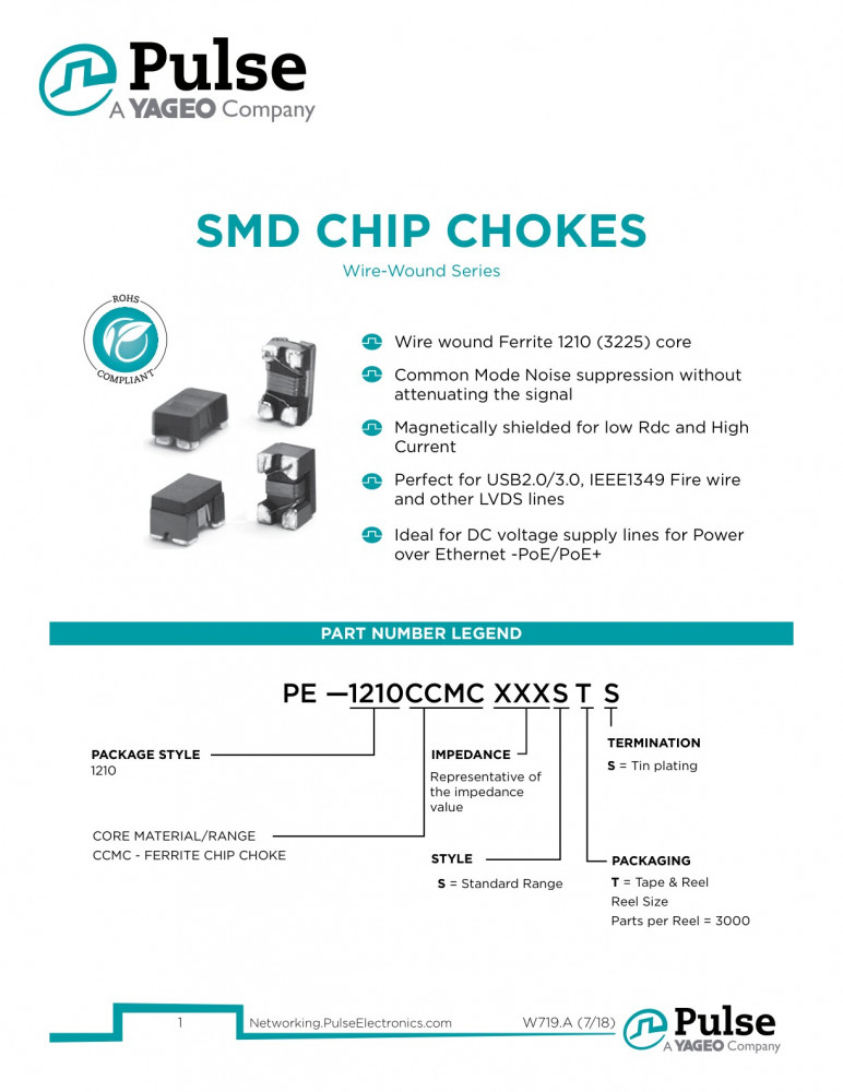 PE-1210CCMC271STS datasheet page 1