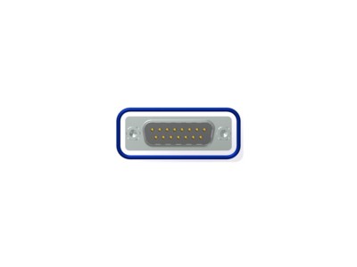 IP67 D-SUB • 15-pos. • Plug • Solder pin angled .189