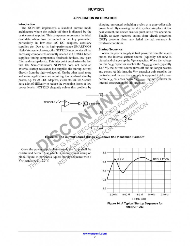 NCP1203 datasheet page 7
