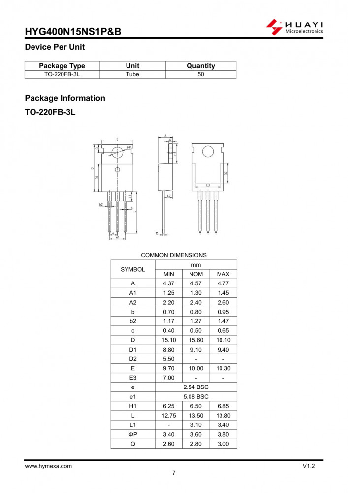 HYG400N15NS1P datasheet page 7