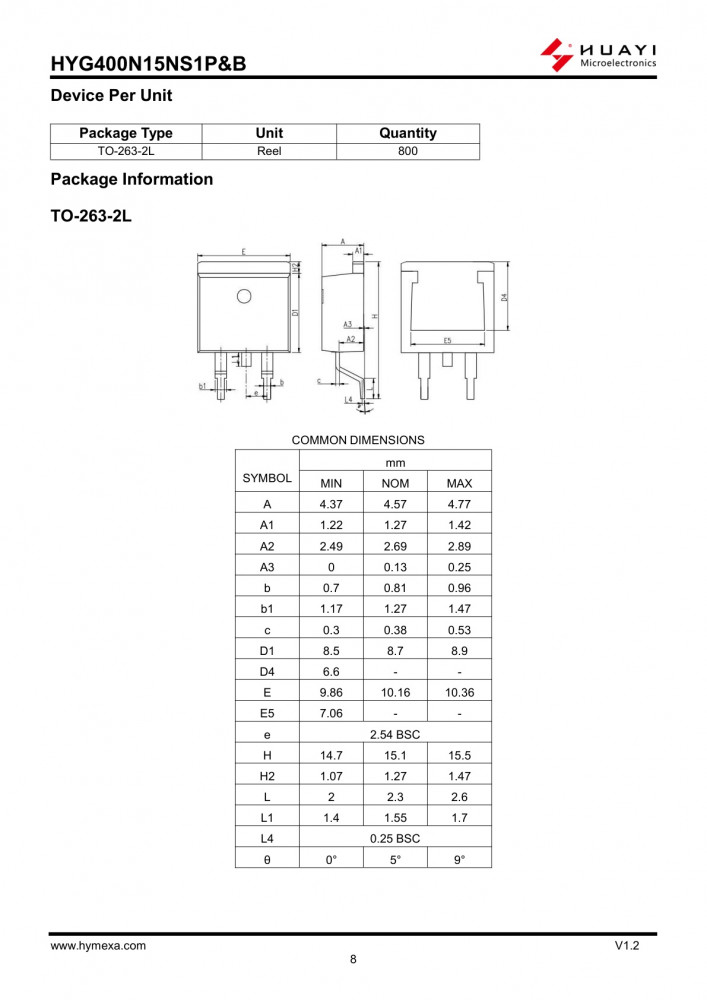 HYG400N15NS1P datasheet page 8