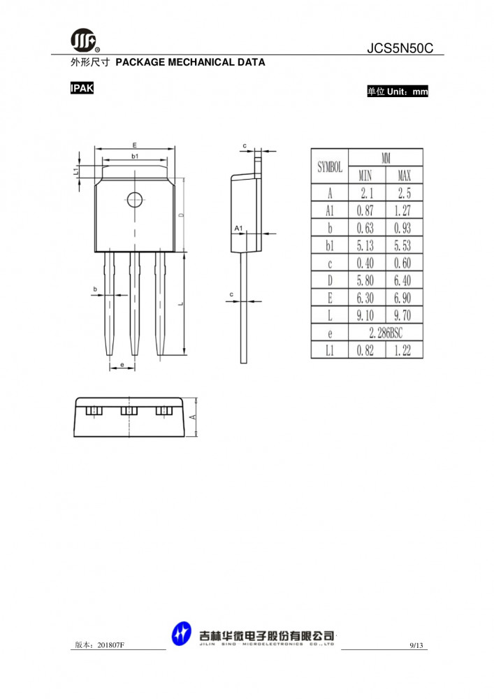 JCS5N50FC package page 9