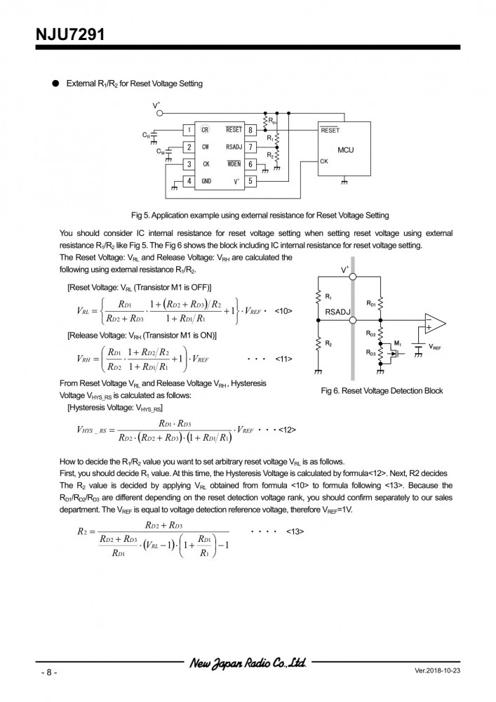 NJU7291 datasheet page 9