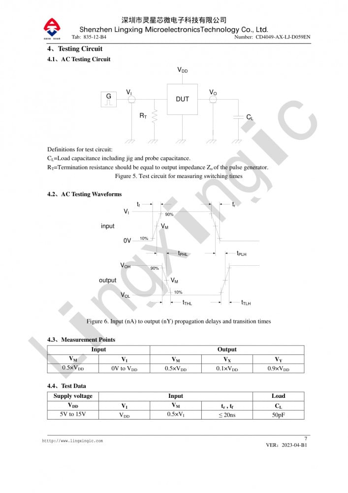 CD4049BM(LX) datasheet page 9