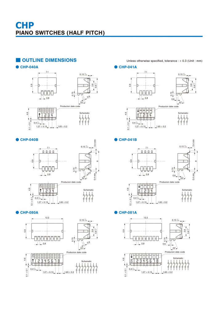 Nidec CHP series datasheet page 4