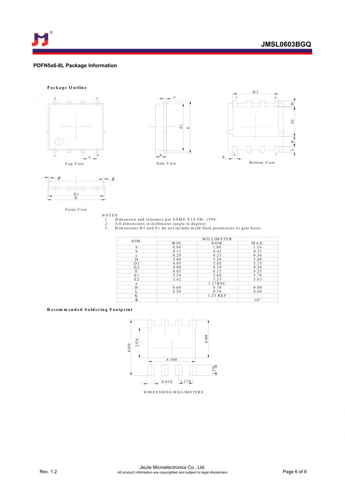 JMSL0603BGQ-13 datasheet page 6