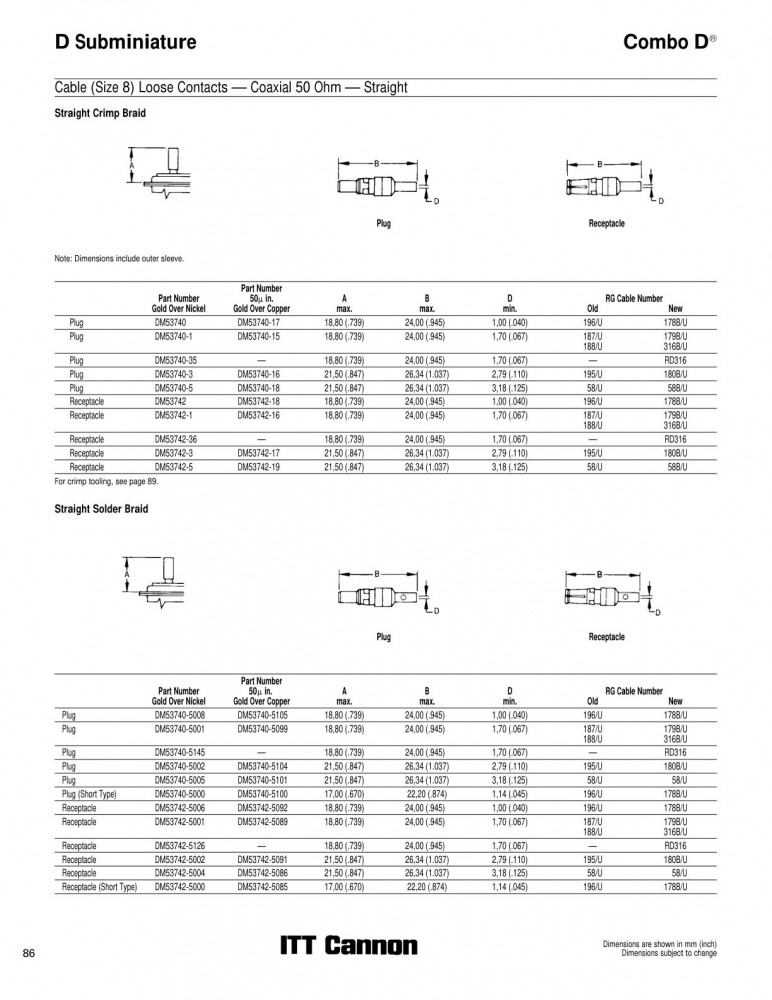 ITT CANNON DM130340 technical document page 3